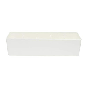 HEALLILY 1Pc 5 Grids White Plastic Storage Box Uncluttered Designs Dividers for Underwear Plastic Underwear Storage Box Accessory of Plastic Underwear Organizer Sets for Home Travel Trip