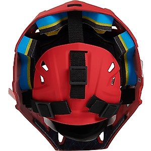 Rawlings | MACH Catcher's Helmet | Baseball | Junior (6 1/2" - 7") | Scarlet/White