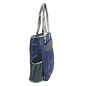 CHALA CV-Venture Zip-Around Tote - Sunflower - navy