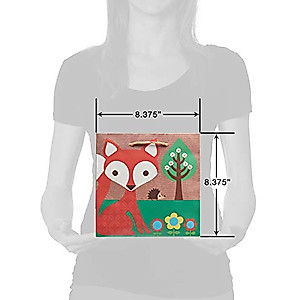 Papyrus 9" Medium Gift Bag with Tissue Paper (Fox) for Baby Showers or Birthdays (1 Bag, 8-Sheets)