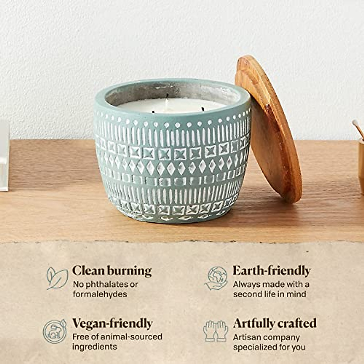 Paddywax Candles Sonora Collection Scented Candle, 10-Ounce, Bergamot and Fresh Fig