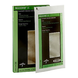 Maxorb II Alginate Dressings, 4" x 8" (Pack of 5)