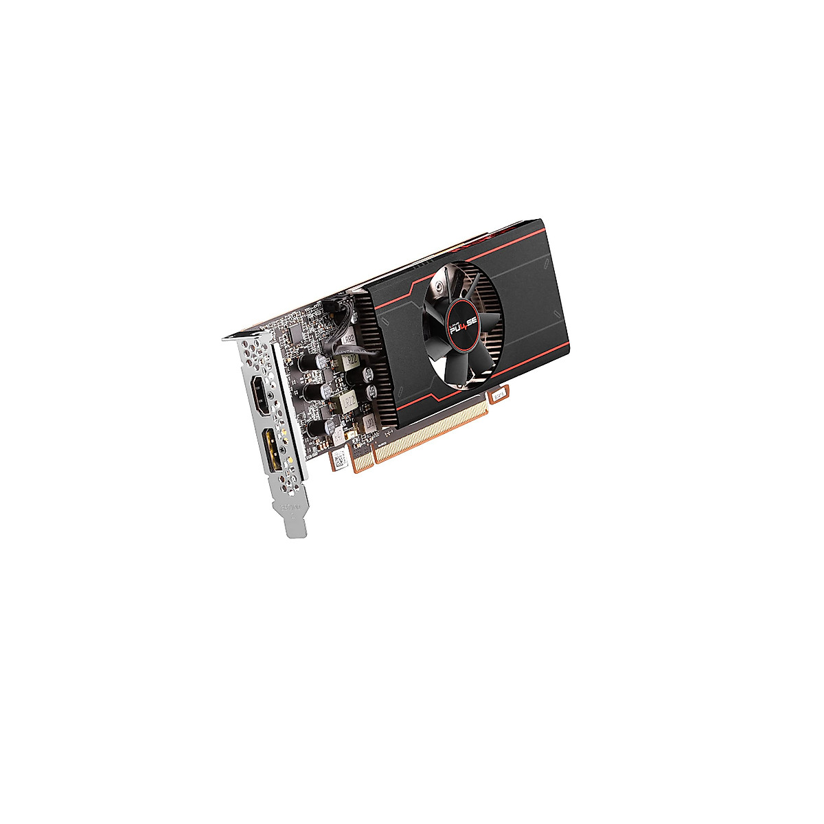 Sapphire 11315-01-20G Pulse AMD Radeon RX 6400 Low Profile Gaming Graphics Card with 4GB GDDR6, AMD RDNA 2, Black