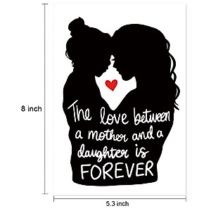 WLWLGLUCK Mothers Day Card From Daughter, Birthday Card for Mom, Mom Gifts for Mothers Day, Birthday Gift for Mother, Happy Mother's Day Card, Happy Birthday Card from Daughter, Holiday Card for Mom