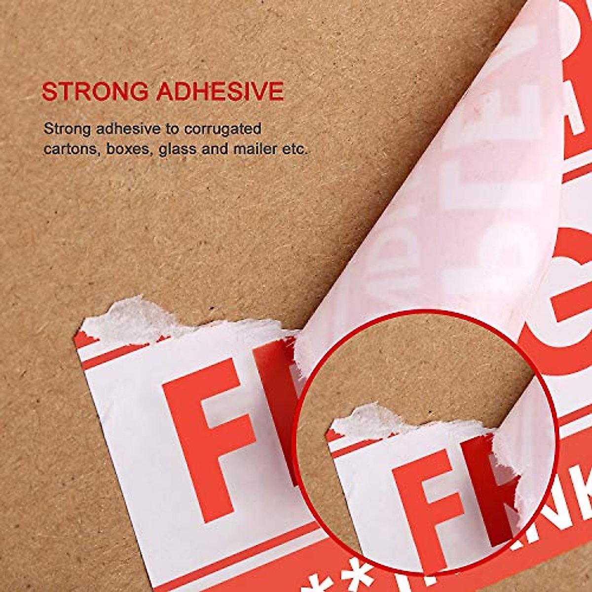 Methdic 2"x 3" Fragile Stickers 500 Labels Per Roll Strong Adhesive (Handle with Care ,Do Not Drop ,Thank You) Labels for Shipping and Moving