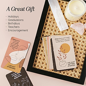 I Know Collection Affirmation Cards – Positive Affirmations Cards with Self-Empowering Quotes – Motivational Cards for Women and Men – Meditation Cards, Oracle Deck for Mindfulness – 40 Cards