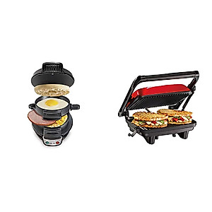 Hamilton Beach Breakfast Sandwich Maker with Panini Press Sandwich Maker