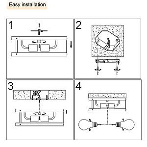 2 Pack Farmhouse Ceiling Light Fixture,Super Bright E26 Base 2-Light Hallway Light Fixtures Ceiling,Anti-Corrosion Wood and Black Flush Mount Ceiling Light for Hallway, Kitchen,Entry,Porch Etc