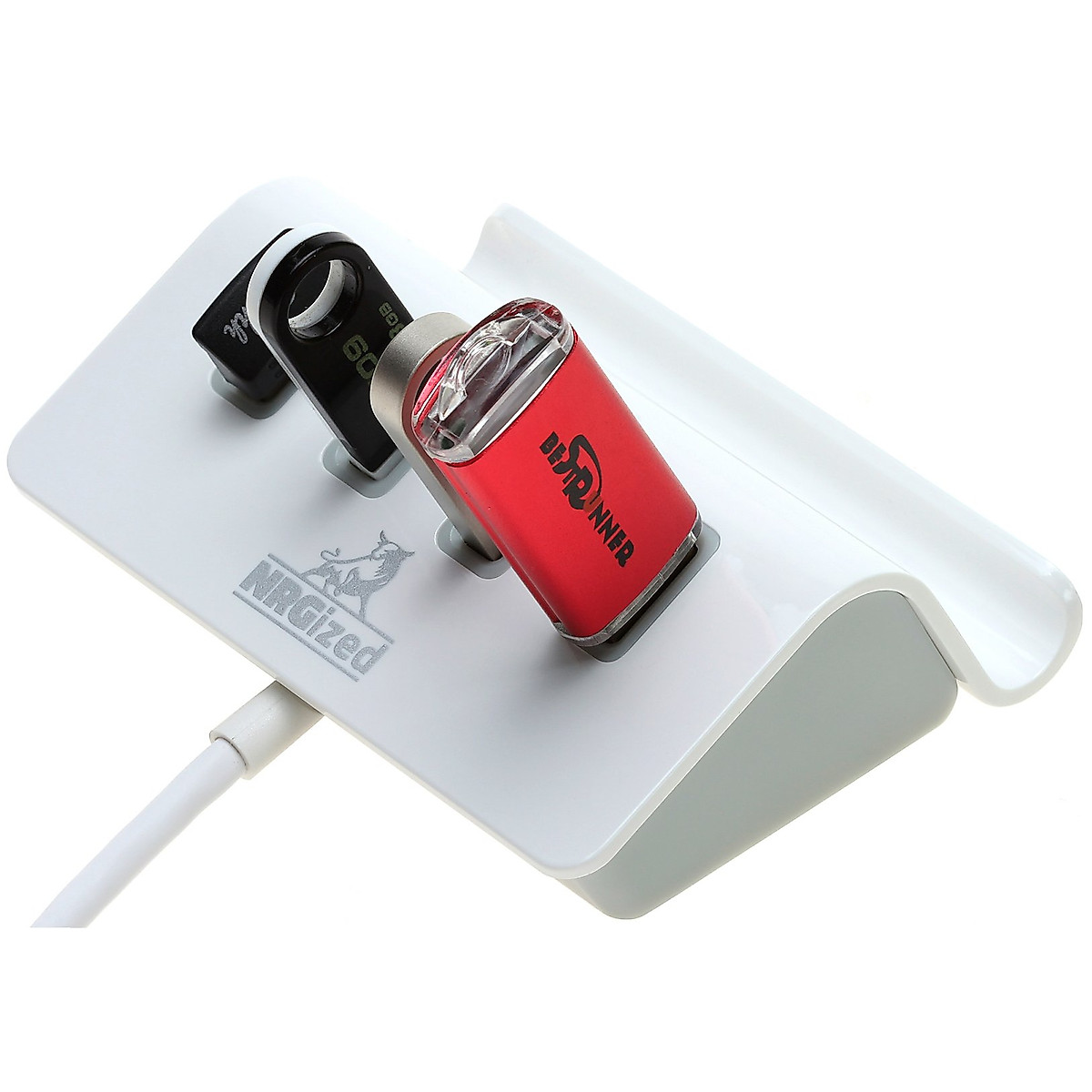 Artix M-325 USB 3.0 4-Port Portable Hub (NOT A Charger) with 2-Foot USB 3.0 Cable - 4-Port Hub with Stand (Silver)