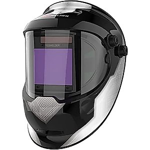 YESWELDER Large Viewing True Color Solar Powered Auto Darkening Welding Helmet with Side View, 4 Arc Sensor Wide Shade 4/5-9/9-13 Welder Mask for TIG MIG ARC Grinding Plasma LYG-Q800D-A