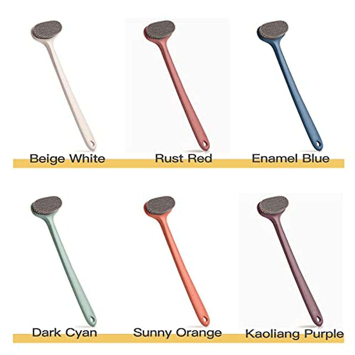 Surlees 2.0 Plus - Back Scrubber for Shower for Men Women Elderly, Bath Brush, Body Brush (15'', Blue)