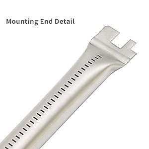 BTCDR 62752 4 Pack 19.5" Grill Burner for Weber Genesis 300 Series E310 E320 E330 S310 S320 S330 EP310 EP320 EP330 Gas Grills with Front Control Panel Grill Pipe Tubes Burner, Stainless Steel