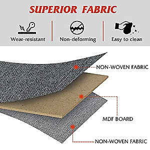 WLIVE Fabric Dresser for Bedroom, 6 Drawer Double Dresser, Storage Tower with Fabric Bins, Chest of Drawers for Closet, Living Room, Hallway, Nursery, Dark Grey