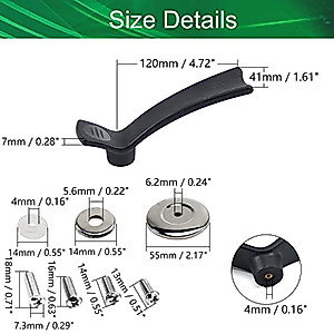 Yinpecly Bakelite Pot Lid Knobs 6.10" x 2.28" x 1.50"(D x T x H) Replacement Repair Stand Wok Lid Cover Grip Cookware Universal Kitchen Holder Pan Handle, Black 1pcs