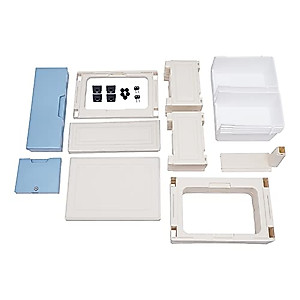 WDZCZDoo Plastic Drawers Dresser, Storage Cabinet with 6 Drawers, Closet Drawers Tall Dresser Organizer, Vertical Clothes Storage Tower for Clothes, Toys, Playroom, Bedroom Furniture (Blue)