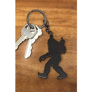 Vinylcation Bigfoot Keychain and Bottle Opener – Bigfoot with Middle Finger Key Ring for Zippers, Handbag, Purse, Keys, Clutch, or Backpack – Funny Novelty Key Chain - Bigfoot Gift