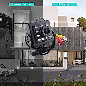 Qcwox HD 1/3 Super CCD 1000TVL 3.6mm 10pcs IR LEDs Mini CCTV Security Camera Surveillance