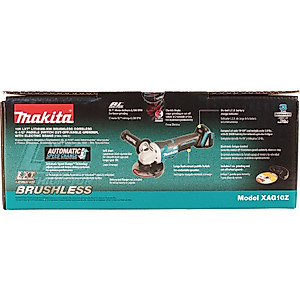 Makita XAG10Z 18V LXT® Lithium-Ion Brushless Cordless 4-1/2" Paddle Switch Cut-Off/Angle Grinder, with Electric Brake, Tool Only