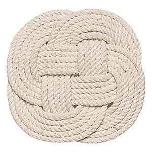 Now Designs Crocheted Nautical Rope Coaster, Set of Four