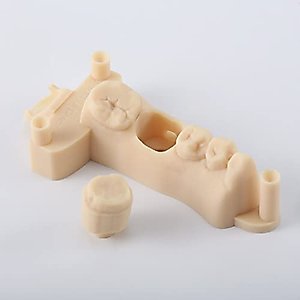 RESIONE 3D Printer Resin, D01S Dental Model Resin for Restoration Implant Study Models High Dimensional Accuracy with Not Warped and Very Low Shrinkage for LCD DLP MSLA 3D Printing