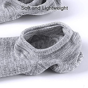 BERING No Show Socks Womens 6 Pairs Low Cut Ankle Footies for Flats Sneaker Slip On Loafer