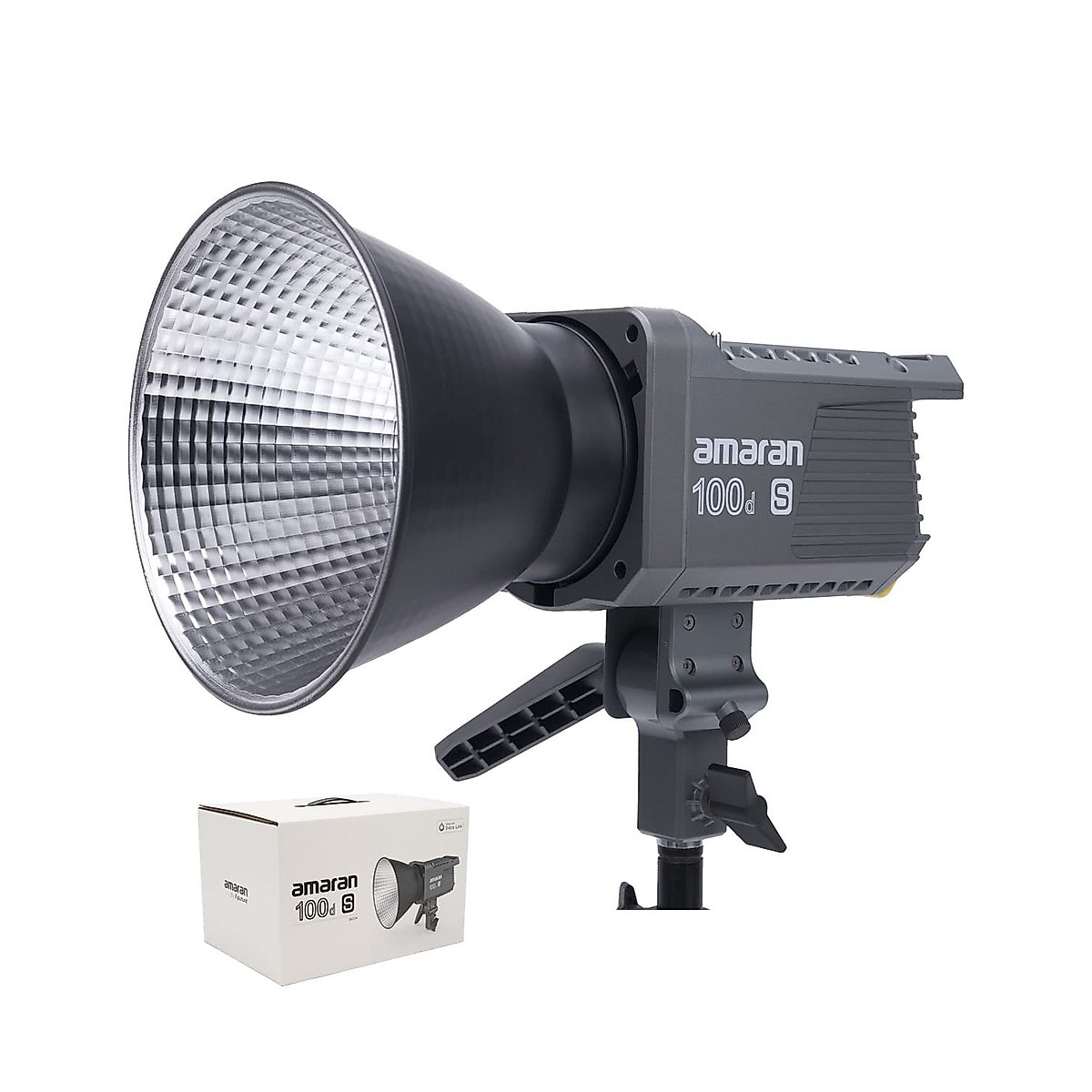 amaran 100dS Studio Light Daylight LED Video Light,amaran 100d upgrage Bluetooth App Control 8 Pre-Programmed Lighting Effects DC/AC Power Supply Photography Shooting Light (amaran 100dS)