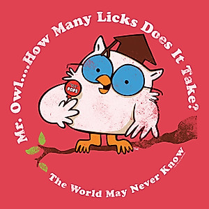 New Tootsie Pop® Mr. Owl Unisex Tee | Iconic Mr. Owl | Tootsie Shirt | Vintage Candy Shirt, Unisex, Medium Heather Red