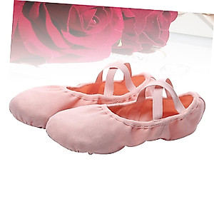 SOIMISS Women Flats Shoes Kids Ballet Shoes Leather Flats for Women Canvas Ballet Shoes Womens Ballet Shoes Soft Sole Shoes Ballet Slipper Sole Ballet Shoe Ballet Dance Shoes Dancing Shoes