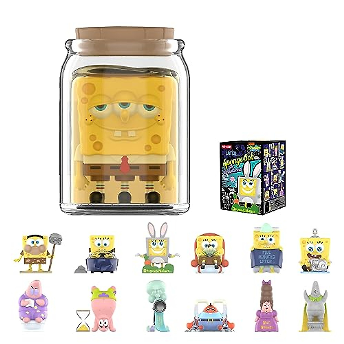 POP MART Spongebob Life Transitions Blind Box Figures, Random Design Box Toys for Modern Home Decor, Collectible Toy Set for Desk Accessories, 1PC