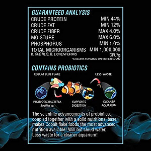 Cobalt Aquatics Mysis Spirulina Flake, 5 oz,Natural