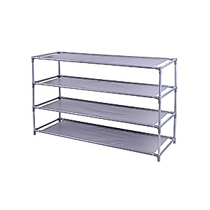 Home Basics 20 Pair Non-Woven Shoe Rack (4-Tier Wide)