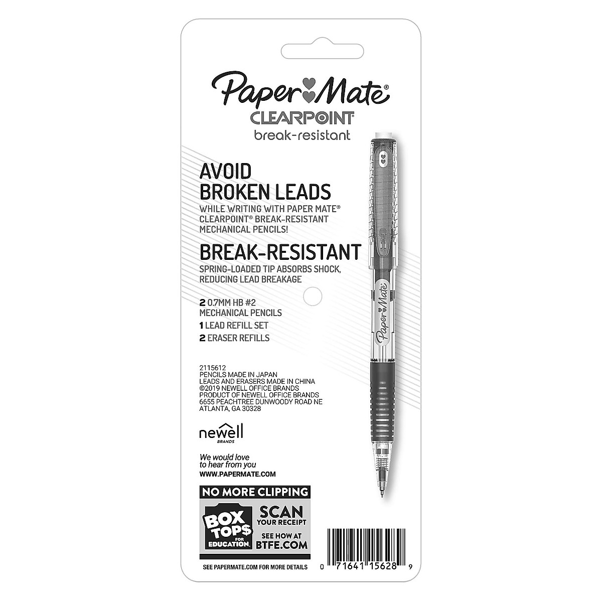 Paper Mate Clearpoint Break-Resistant Mechanical Pencils, 0.7mm, HB 2 Lead