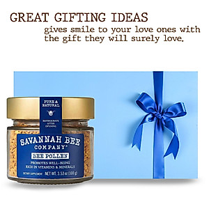 Bee Pollen Supplement by Savannah Bee - Immune System Support - Strong Antioxidant - Rich in Vitamins and Minerals - 100% Natural and Raw