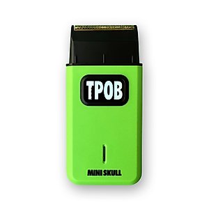 TPOB Mini Skull Single Shaver Compact Design That can fit in Your Pocket with a Turbo Charged Motor, Perfect for Both Professional and at-Home use (Slime)