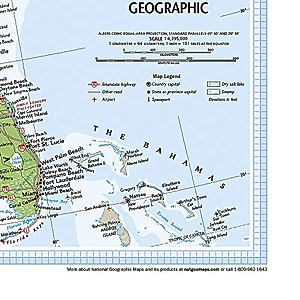 National Geographic United States Wall Map - Explorer - Laminated (32 x 20.25 in) (National Geographic Reference Map)