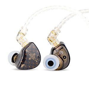 Linsoul TANGZU Wan’er S.G HiFi 10mm Dynamic Driver PET Diaphragm in-Ear Earphone with Ergonomic Shape, Detachable 2Pin OFC Braided Cable for Audiophile Musician DJ Stage (Black, Wan’er S.G)