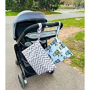 PandaEar (2 Pack Waterproof Wet Dry Bags Reusable Cloth Diaper | Multi-Functional Beach Travel Pool Yoga Gym Bag for Baby Items Swimsuits or Wet Clothes (Multi-Color 1)