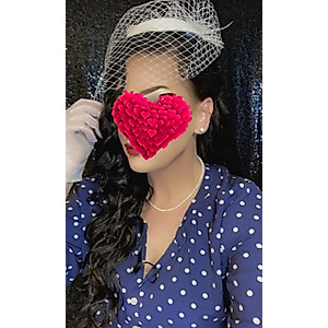 Vivivalue Women Lace Gloves Short Tulle Gloves White Tea Party Gloves Wrist Bridal Gloves Bride Wedding Prom