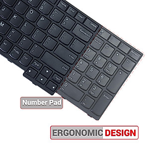 LeFix US Non-Backlit Keyboard Replacement Compatible with Lenovo Thinkpad E580 E585 E590 E595|T590 |L580 L590 |FRUs 01YP560 01YP720 01YP640