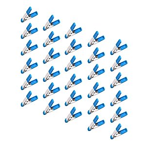 FASTORS Small Spring Clamps for Woodworking,Backdrop Clips,Mini Clamps for Crafts,Photography Studio and Muslin Backdrop,Metal Heavy Duty 2Inch 30PCS