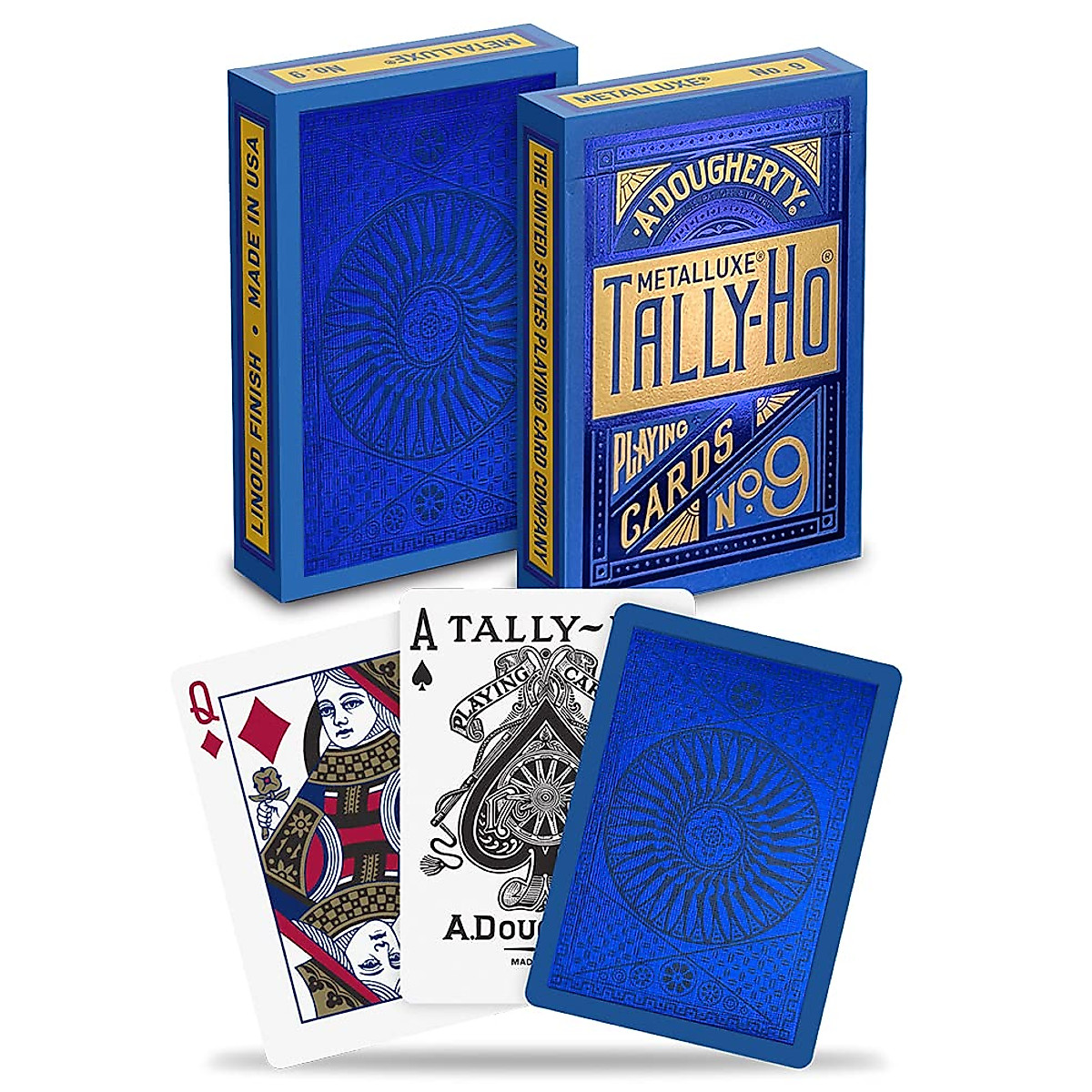 Tally-Ho MetalLuxe Blue Playing Cards