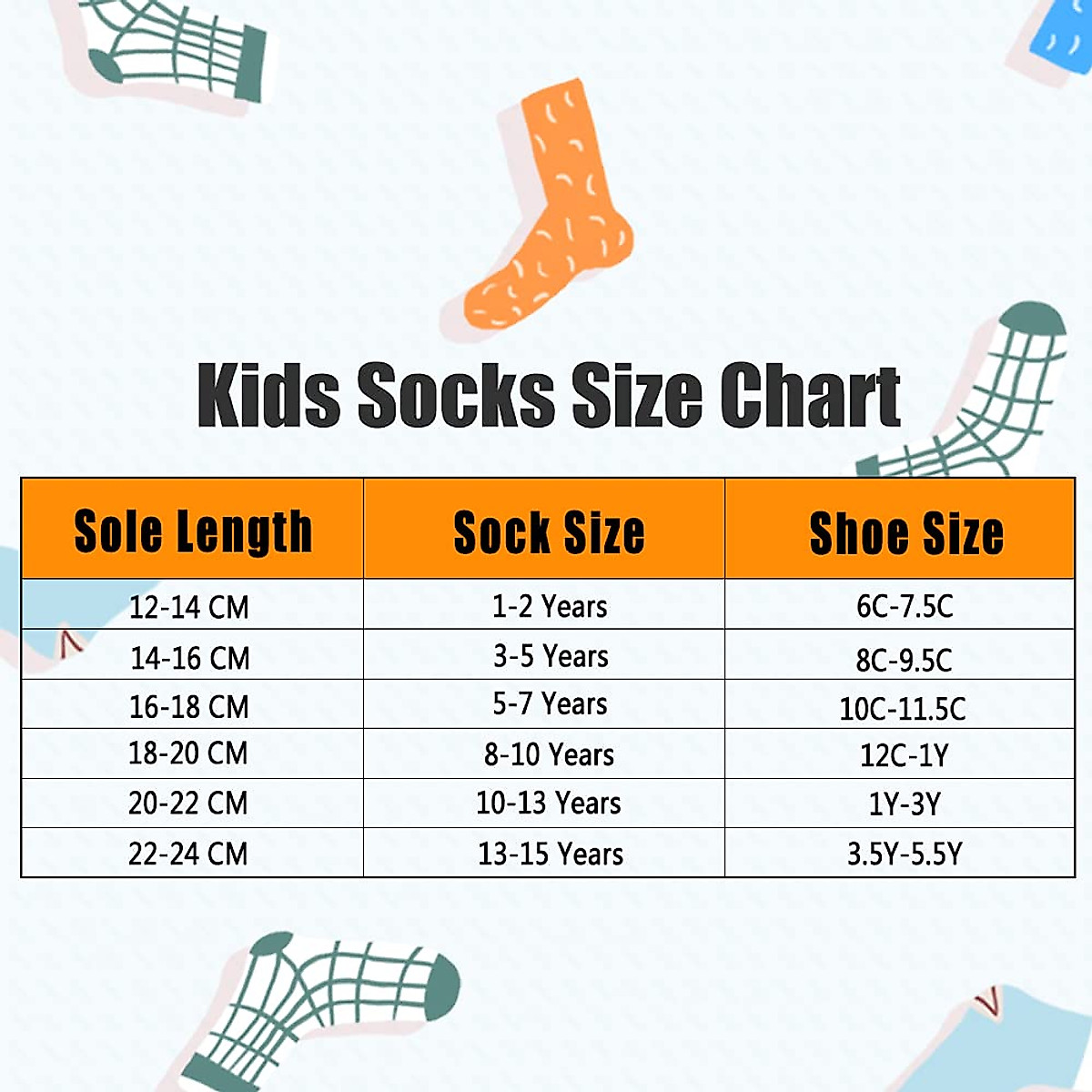 Boys Wool Socks Kids Thick Winter Socks Thermal Crew Socks for Boys 6 Pairs Dinosaurs Size 6-8 Years