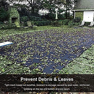 LXLA Swimming Pool Safety Cover, Winter Pool Cover for Inground Pools, Easy Clean with Rainwater Permeability, for Garden/Hotel/Engineering (Size : 3m x 10m (10ft x 33ft))