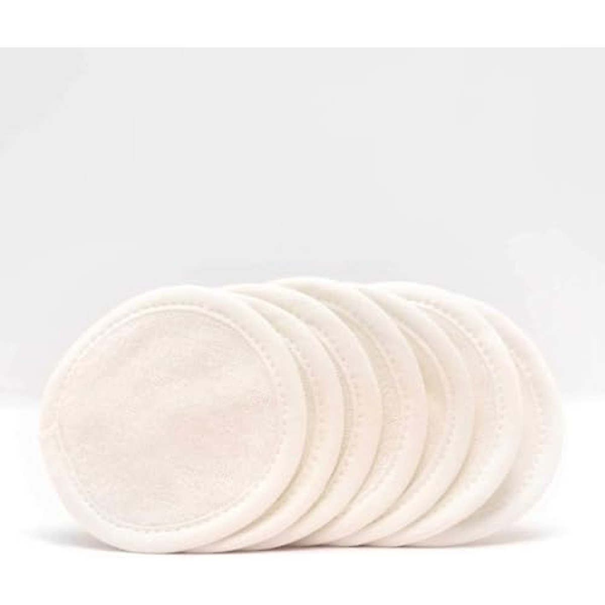Kitsch Reusable Cotton Rounds for Face - Eco-Friendly Cotton Pads for Makeup Removal | Organic & Reusable Eye Makeup Remover Pads | Holiday Gift | Face Pads for Toner with Reusable Travel Pouch, 7pcs