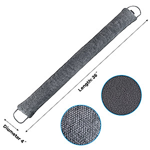 Kingbaas Heavy Door Draft Stopper Under Door Noise Blocker Front Door Insulation Door Draft Guard Weatherproof Strip Energy Efficient Door Accessory