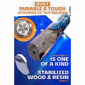 Dalstrong Fillet Knife - 7 inch Flexible Blade - Valhalla Series - Celestial Resin & Wood Handle - Fish Meat Cutting, Carving, Bone, Trimming, Deboning - Leather Sheath Included