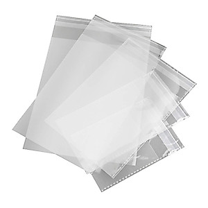 200ct Clear Plastic Bags Clear Resealable Cellophane Bags 3.5"x5"-1.4 mils Thick Self Sealing OPP Cello Bags for Bakery Cookies Bags Candle, Jewelry, Soap, Prints, Photos, Cards, Decorative Wrappers