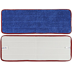 CleanAide All Purpose Mega Microfiber Mop Pads for 18 Inch Plate 6 Pack