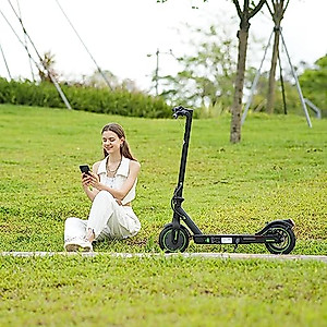 isinwheel S9 Pro Electric Scooter 18 Miles Long Range and 15-18 MPH Portable Folding Commuting E-Scooter for Adults, Dual Brakes & App Support