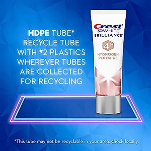Crest 3D White Brilliance Hydrogen Peroxide Toothpaste with Fluoride,3 Ounce (Pack of 3)